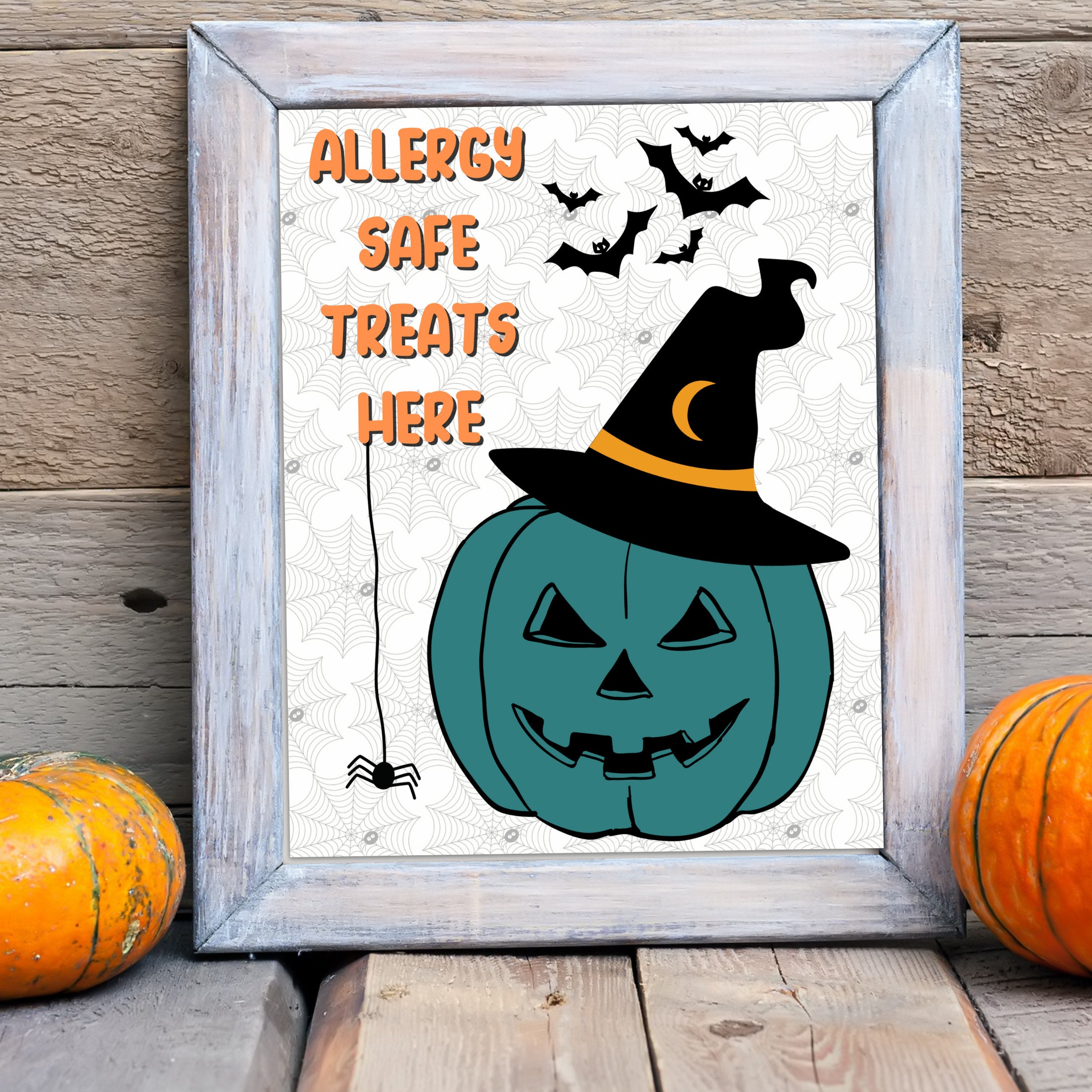 Printable Teal Pumpkin Project Sign, Allergy Friendly Sign, Trick-or ...