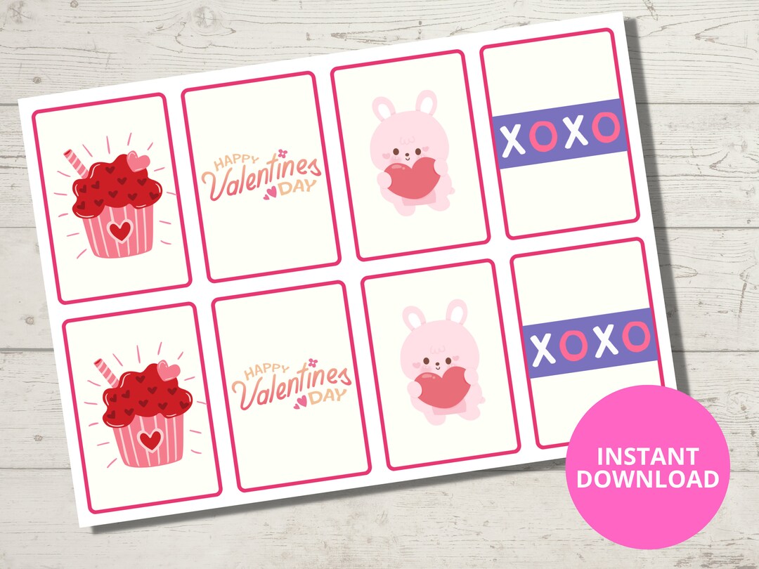 Printable Valentine's Day Memory Matching Game - Etsy