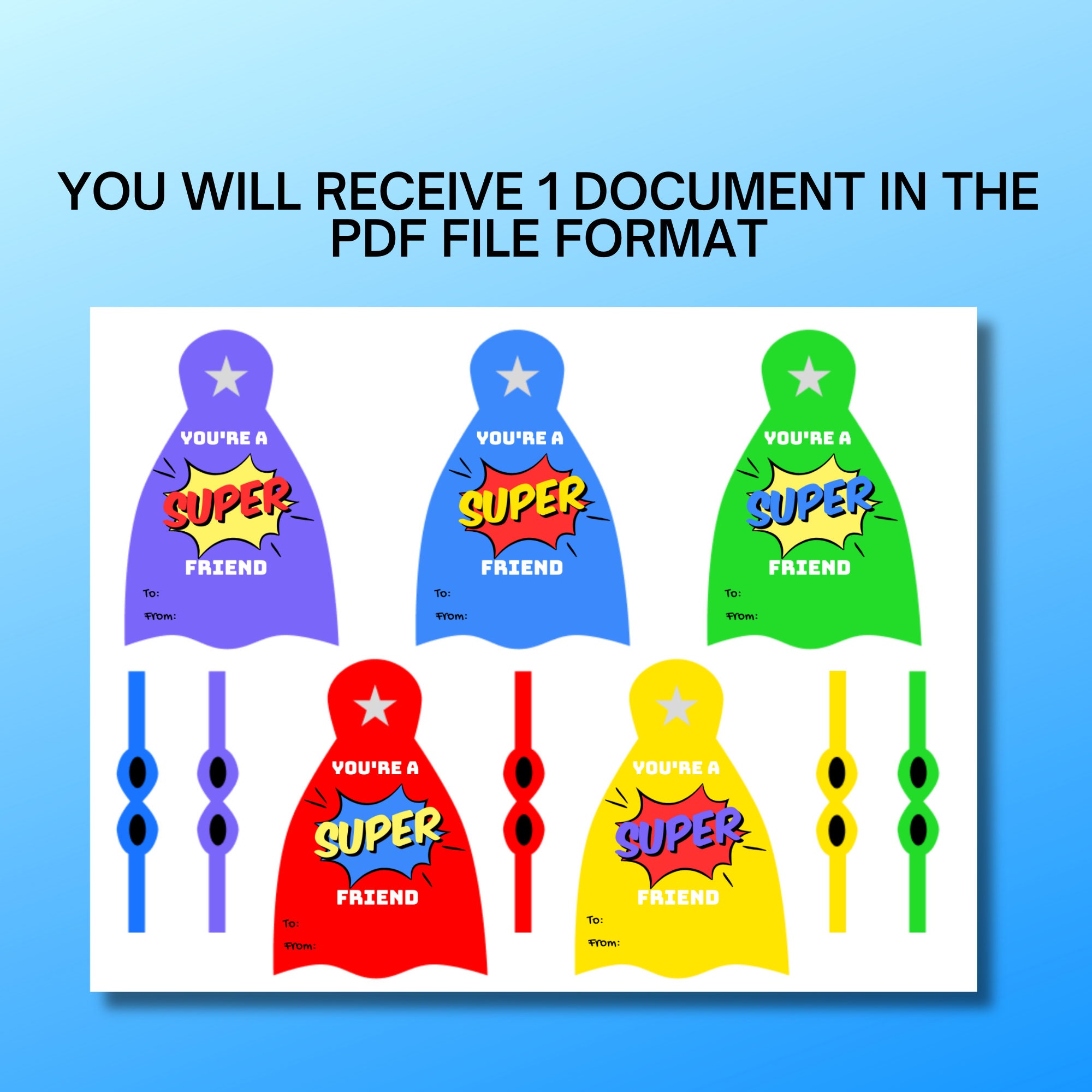 Printable Lollipop Superhero Capes - Etsy