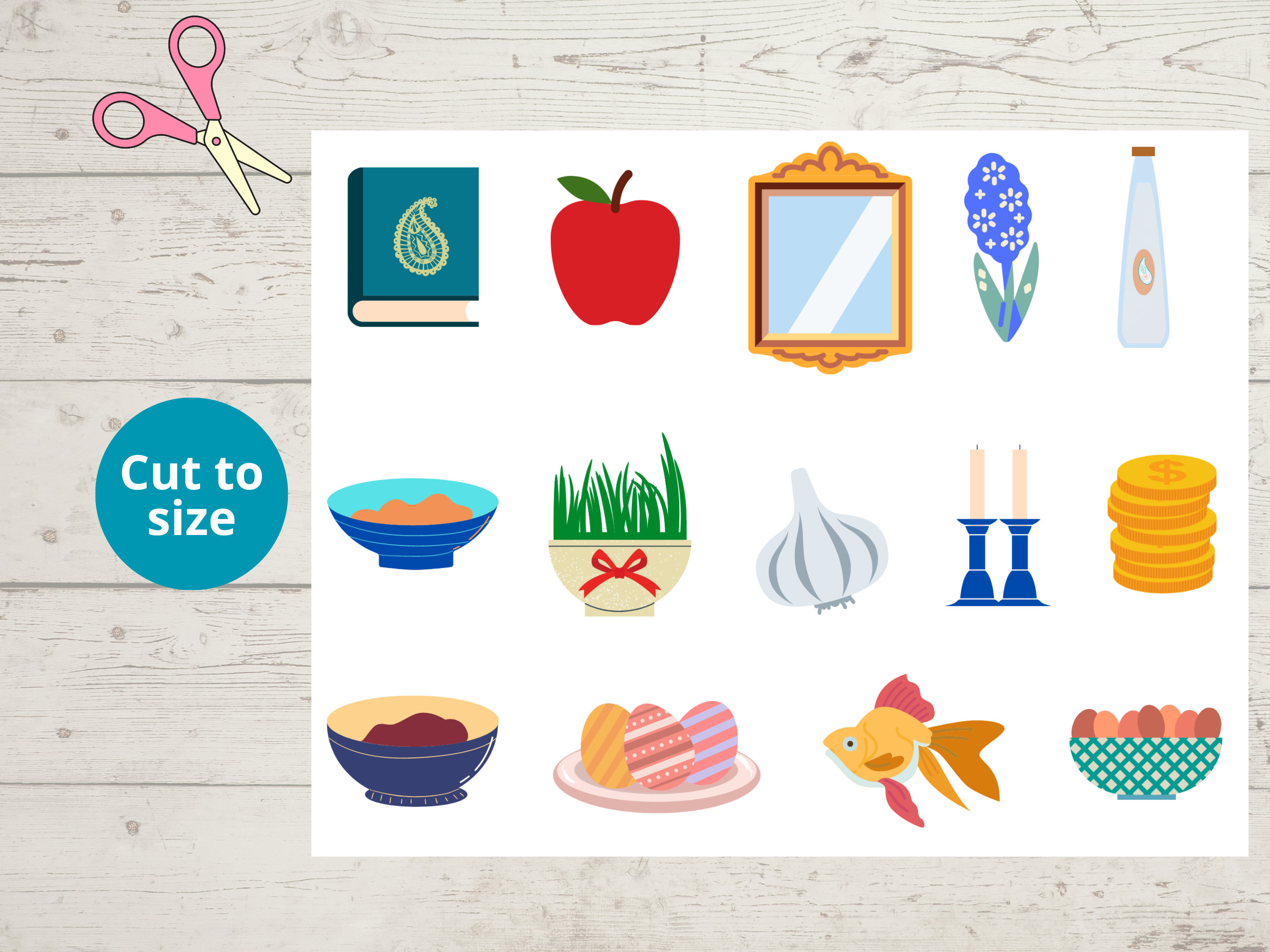 Printable Nowruz Haftseen Kids Craft Activity - Etsy