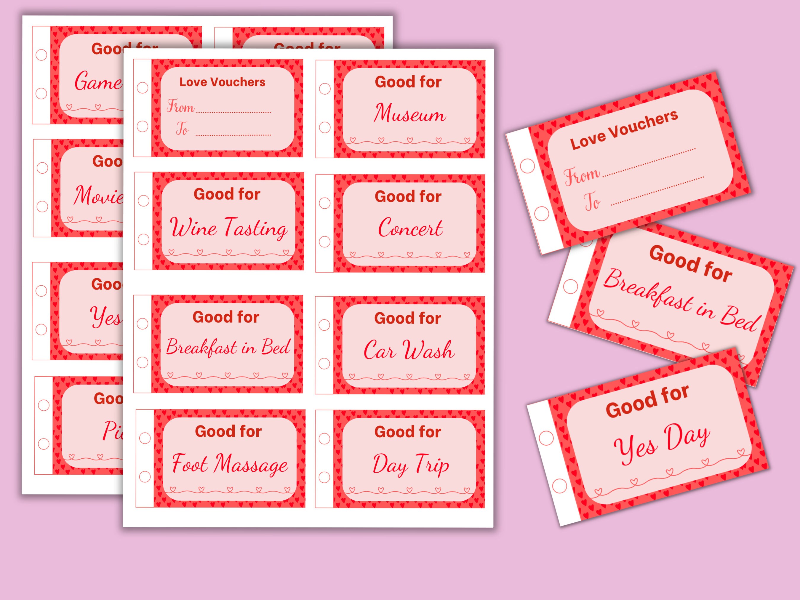 Printable Valentines Day Coupon Book - Etsy