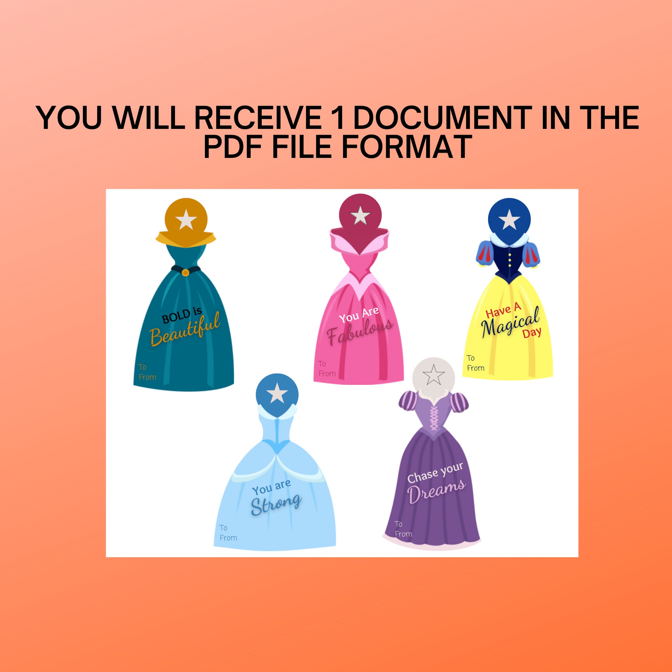 Printable Lollipop Princess Dress - Etsy