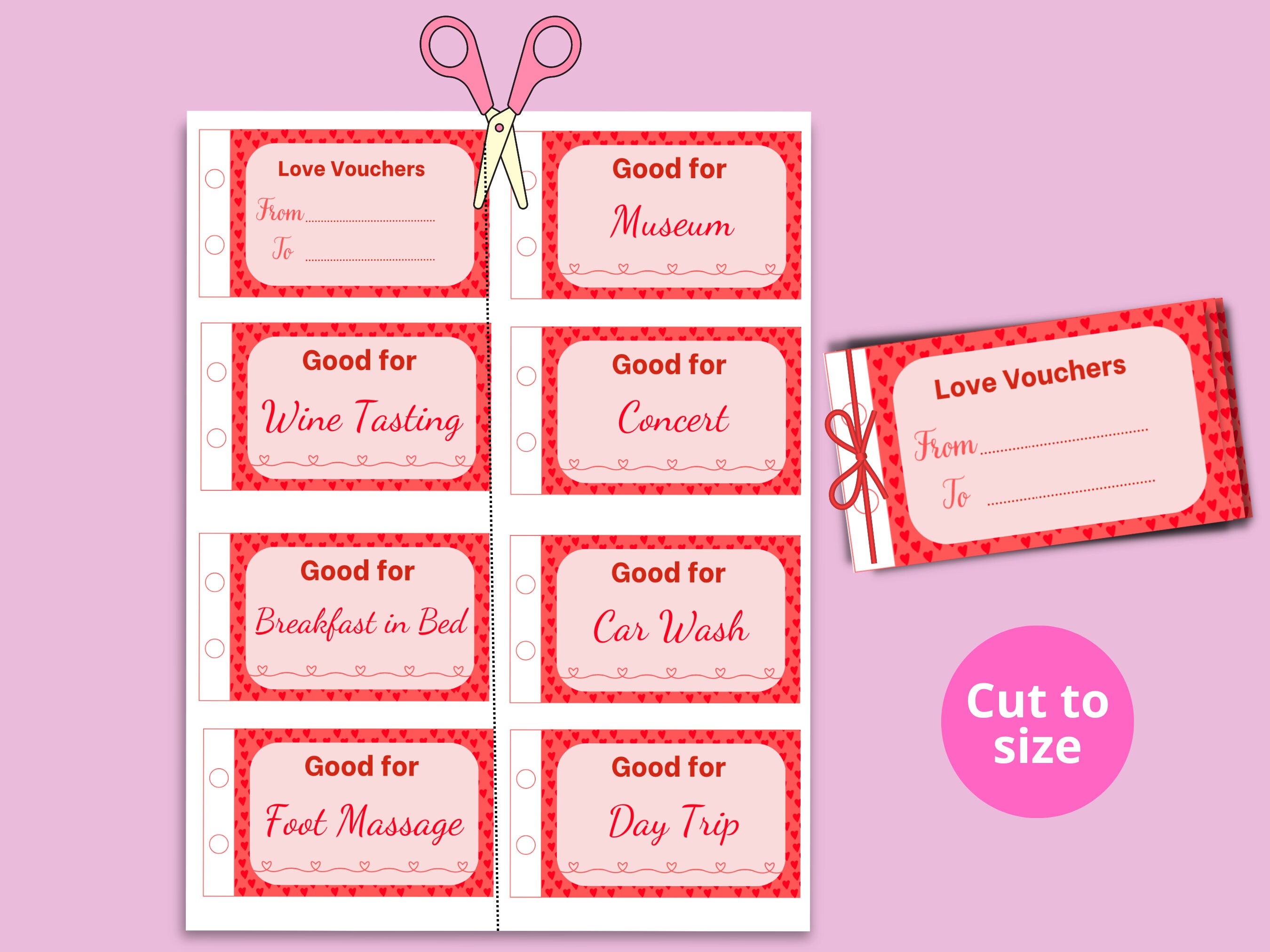 Printable Valentines Day Coupon Book - Etsy