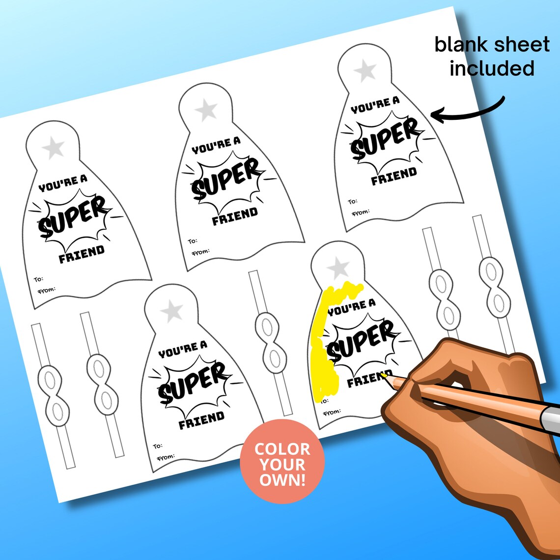 Printable Lollipop Superhero Capes - Etsy