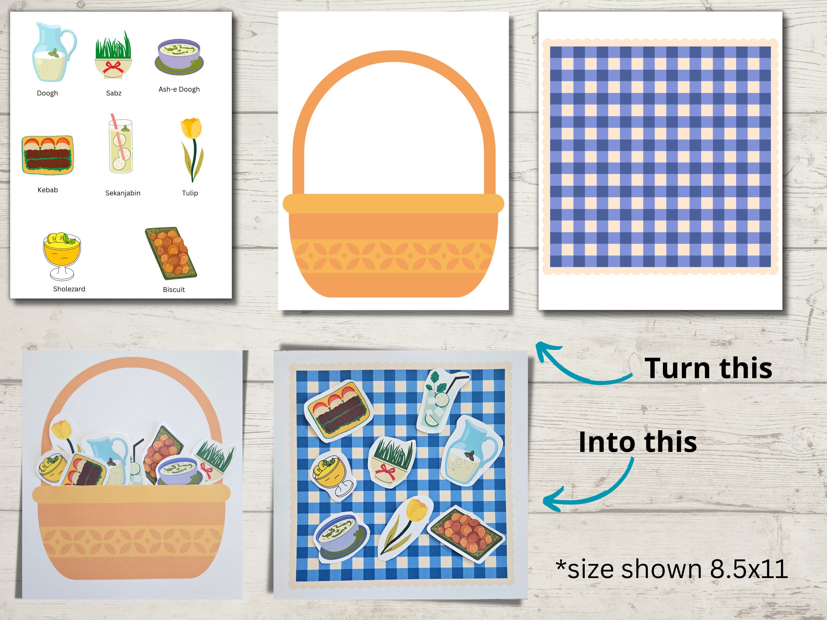 Printable Sizdah Bedar Nowruz Craft Activity for Kids - Etsy