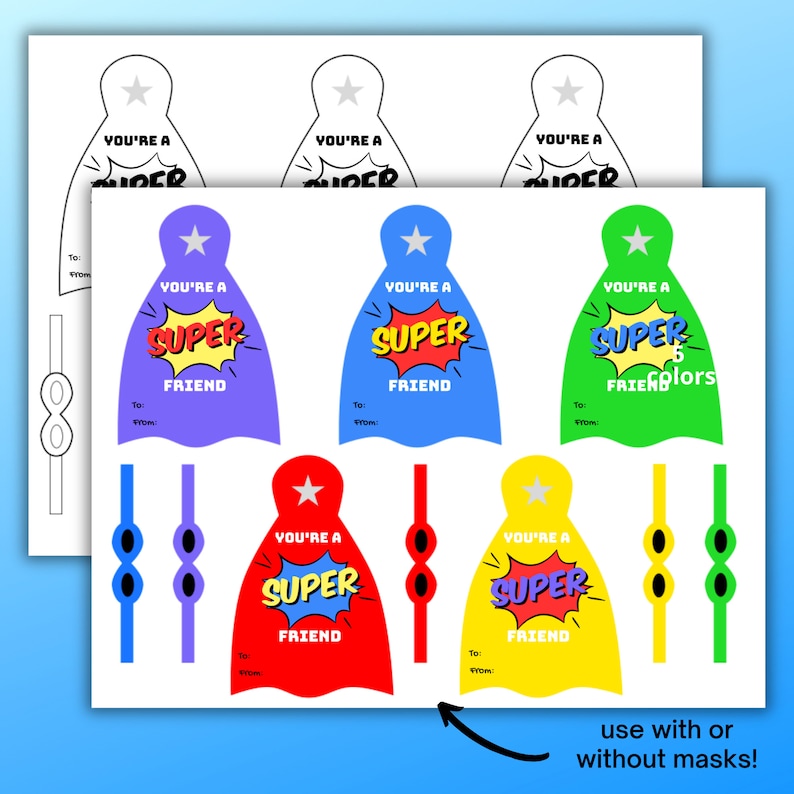 Printable Lollipop Superhero Capes - Etsy