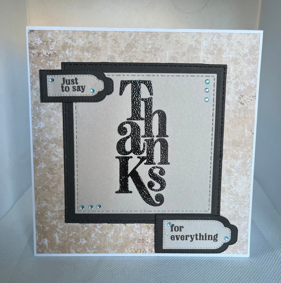 A Fancy Thank You Card - Etsy
