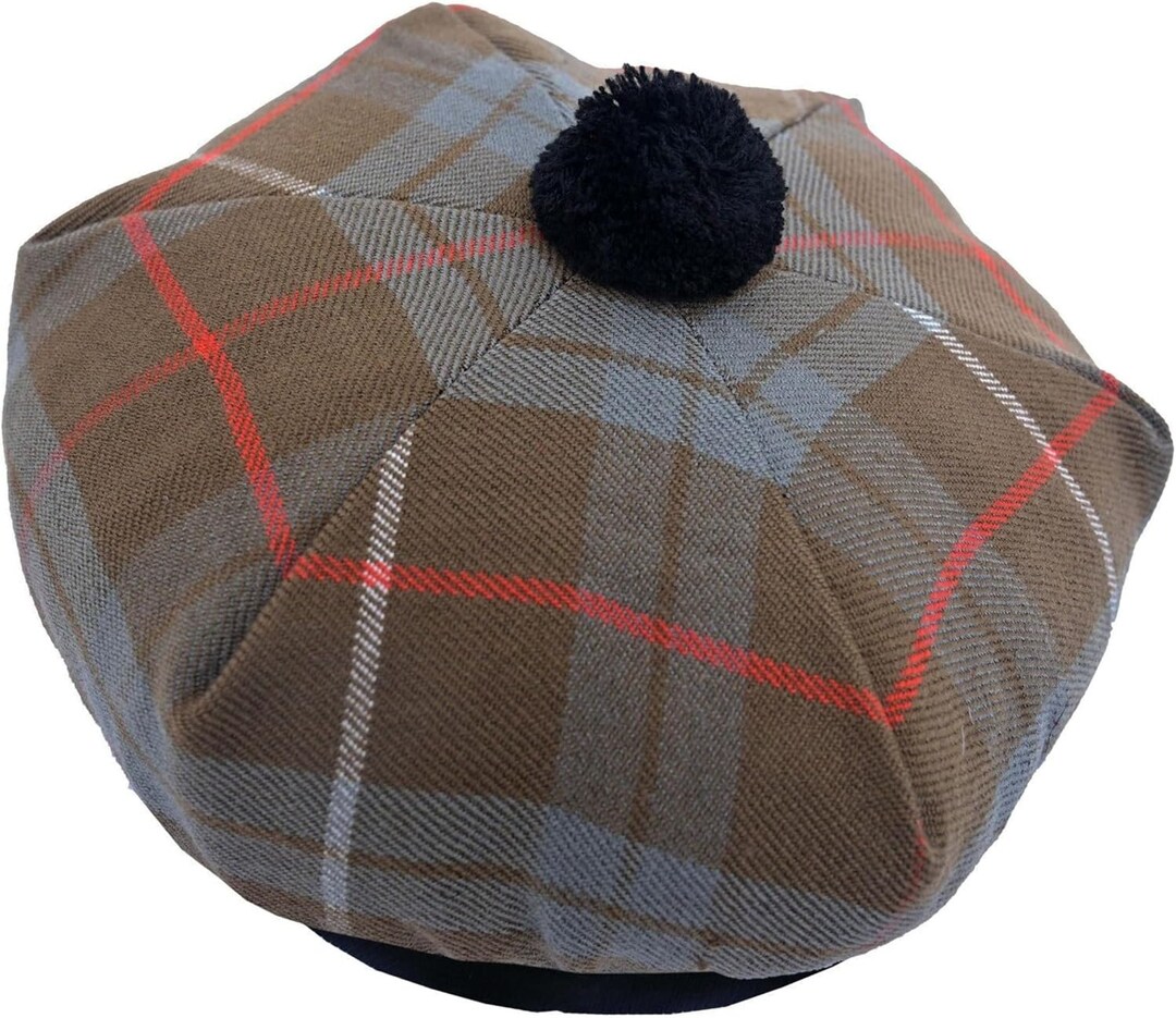 Kilt Emporium Fraser Weathered Tartan Tam Hat Traditional Tam O Shanter ...
