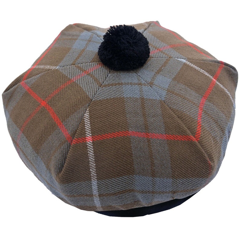 Kilt Emporium Fraser Weathered Tartan Tam Hat Traditional Tam O Shanter ...