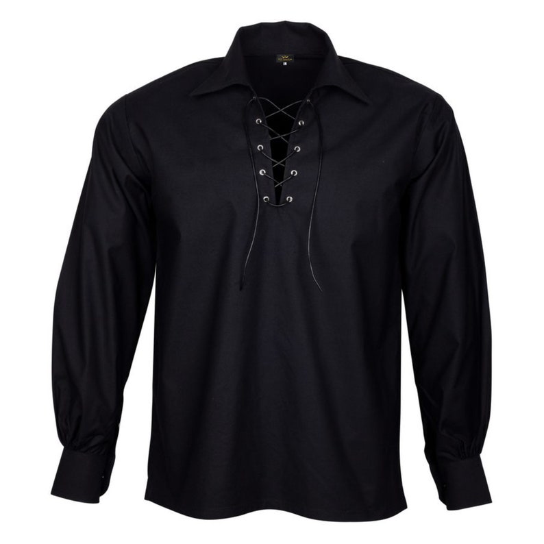 Men's Scottish Jacobite Ghillie Shirt for Kilts Medieval Renaissance ...