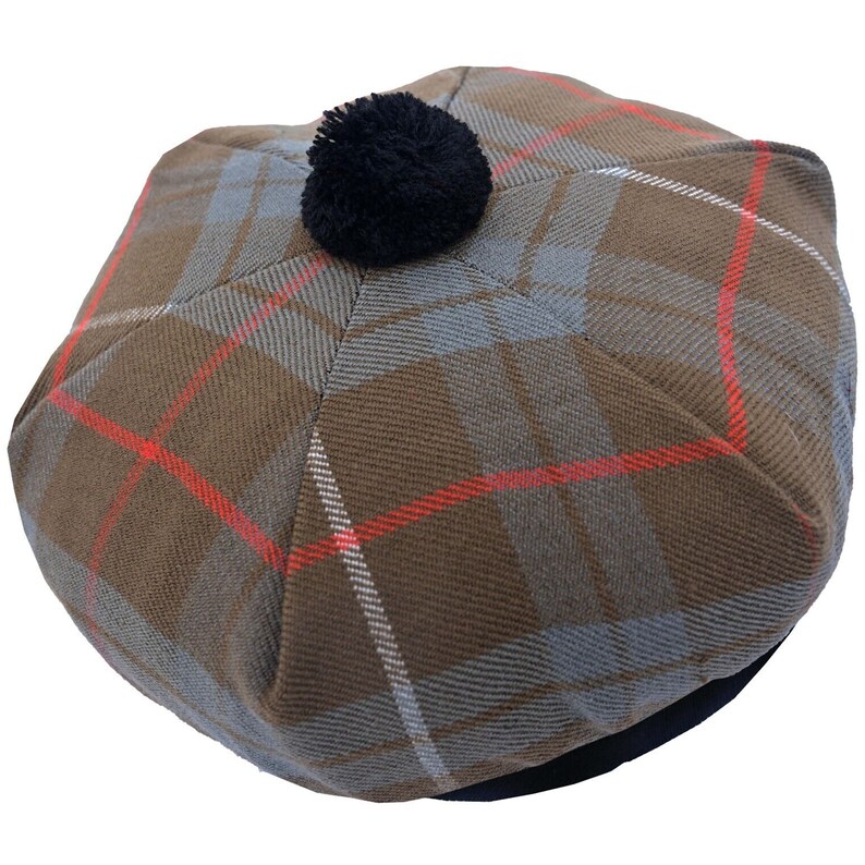 Kilt Emporium Fraser Weathered Tartan Tam Hat Traditional Tam O Shanter ...