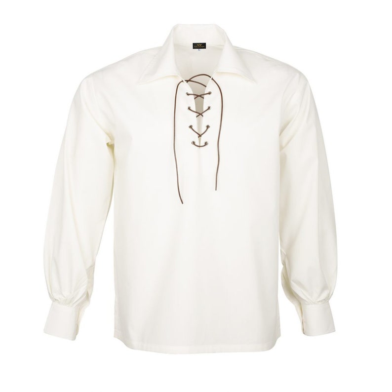 Men's Scottish Jacobite Ghillie Shirt for Kilts Medieval Renaissance ...