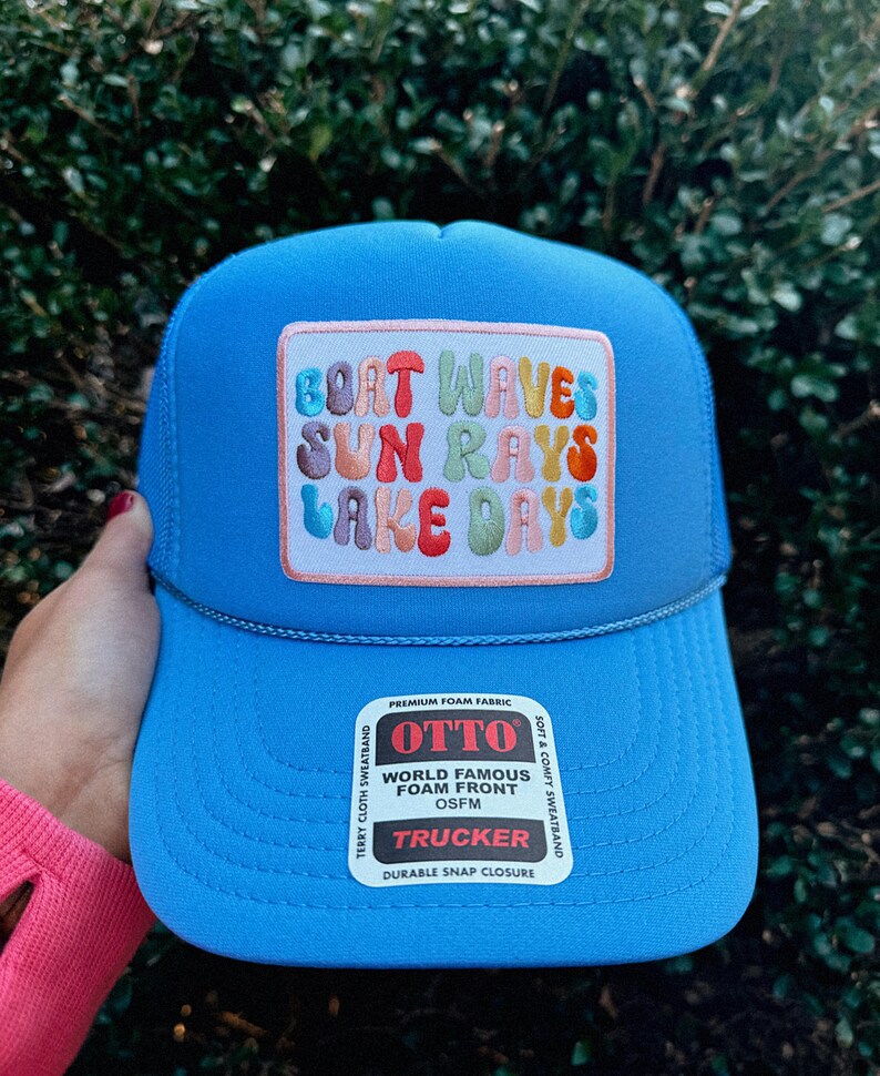 Lake Days Trucker Hat | Preppy Trucker Hat, Lake Day, Trucker Hats for ...
