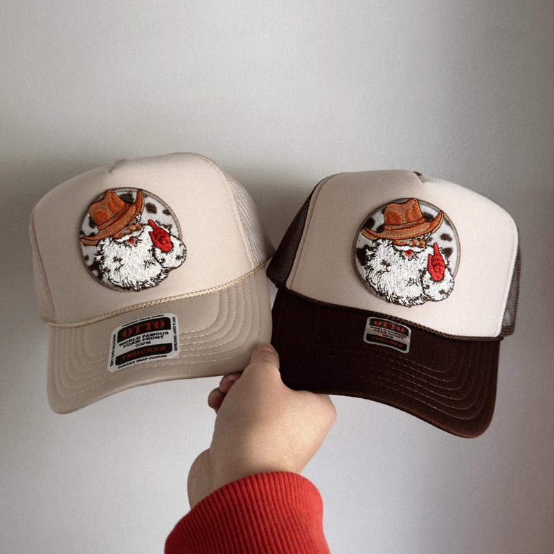 Cow Print Santa Hat Adult - Etsy