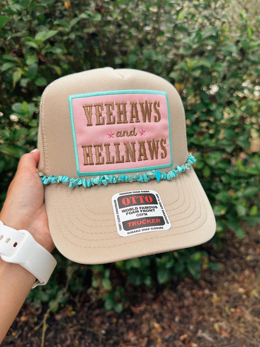 Yeehaw Trucker Hat Trucker Hat With Patch and Chain, Trucker Hats ...