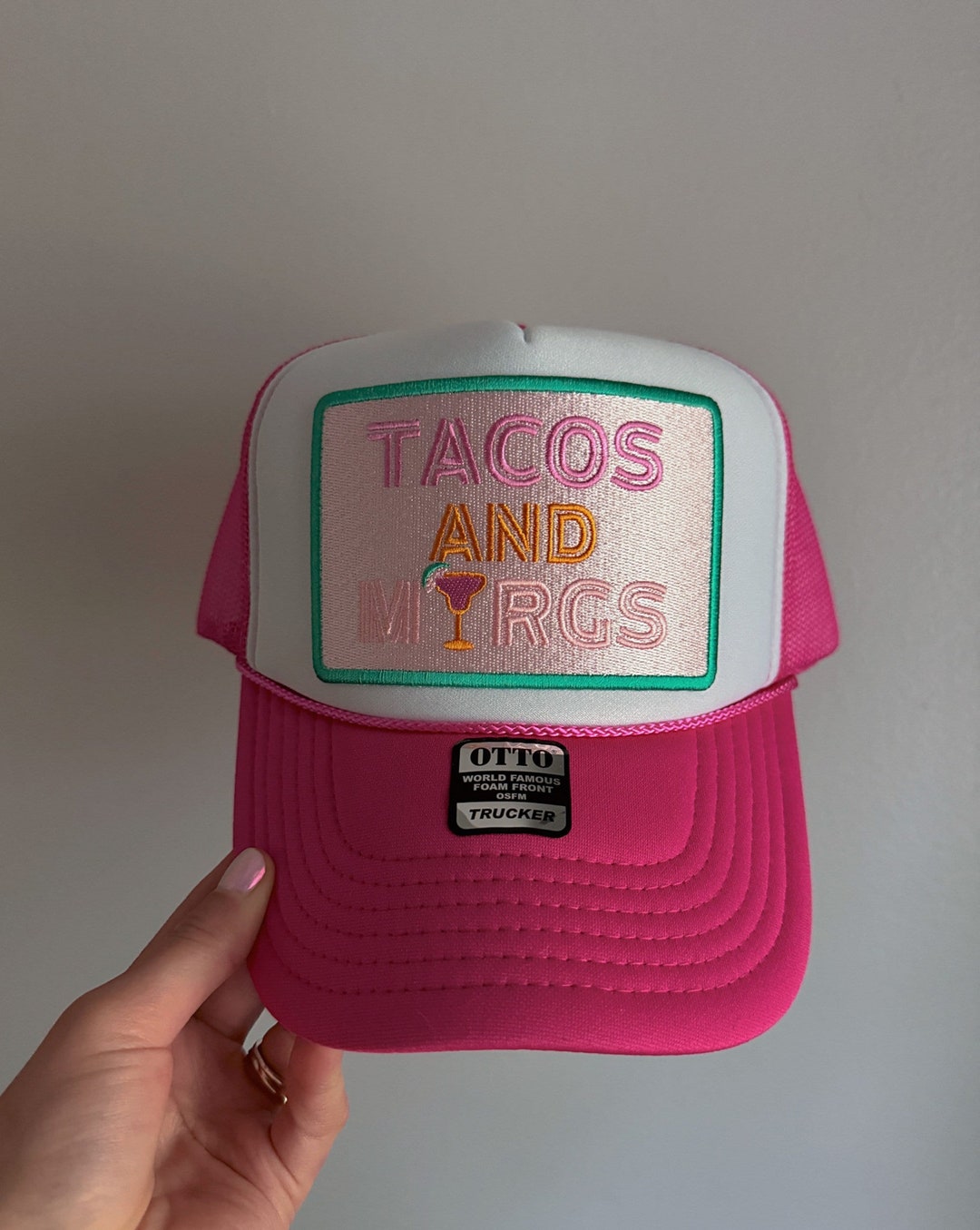 Tacos & Margs Trucker Hat Preppy Trucker Hat, Trucker Hats, Trucker Hat Patches, Tacos and Margs ...