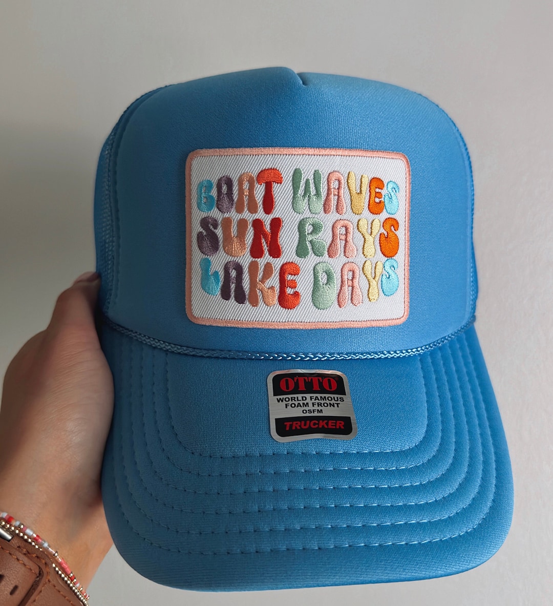 Lake Days Trucker Hat | Preppy Trucker Hat, Lake Day, Trucker Hats for ...