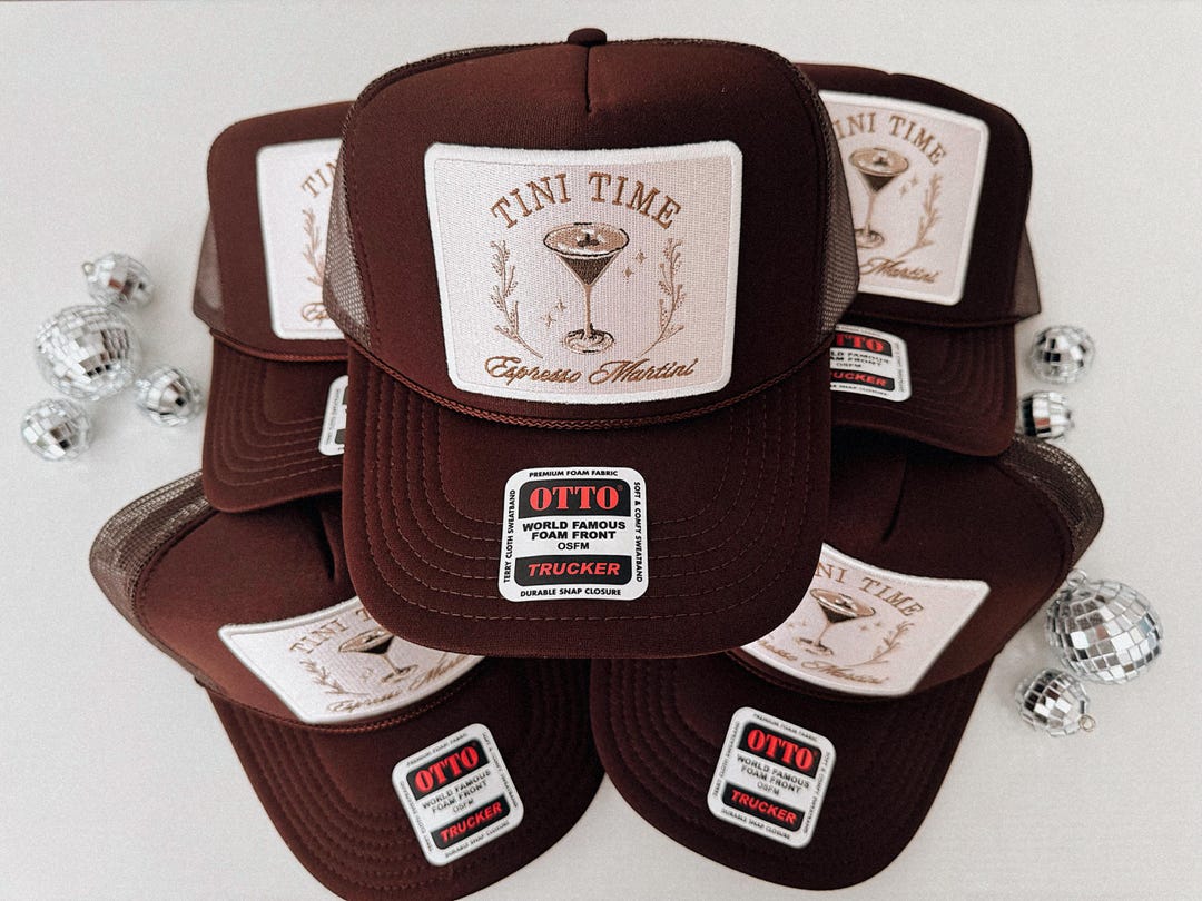 Espresso Martini Trucker Hat | Tini Time, Cocktail Club - Etsy