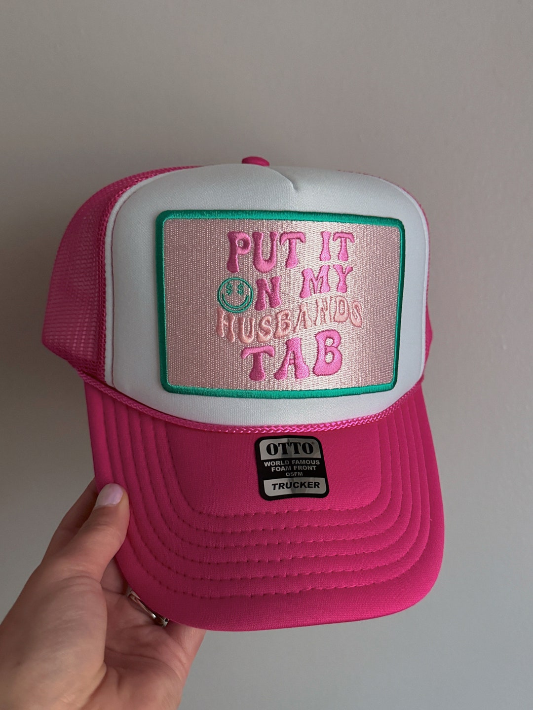 Husbands Tab Hat | Trucker Hat, Trucker Hats for Women, Bachelorette ...