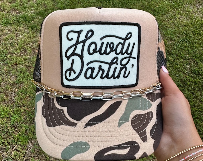 Howdy Darlin Trucker Hat | Camo Trucker Hat, Howdy, Darlin, Country ...
