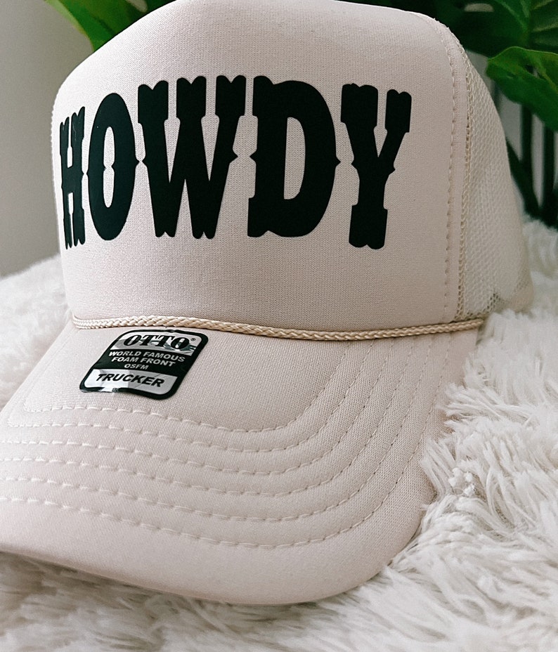 Howdy Trucker Hat Trucker Hats for Women, Cowgirl, Howdy Hat, Trucker ...