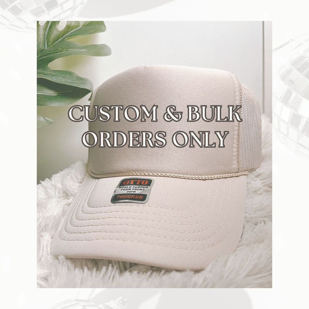 Tan Trucker Hat Custom Custom Trucker Hat, Otto Trucker Hat, Mesh Back ...