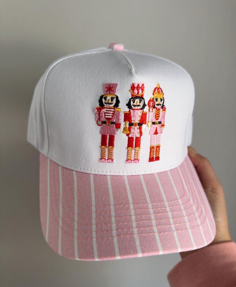 Nutcracker Trucker Hat: Pink Christmas Holiday Hat - Etsy