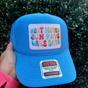 Lake Days Trucker Hat | Preppy Trucker Hat, Lake Day, Trucker Hats for ...