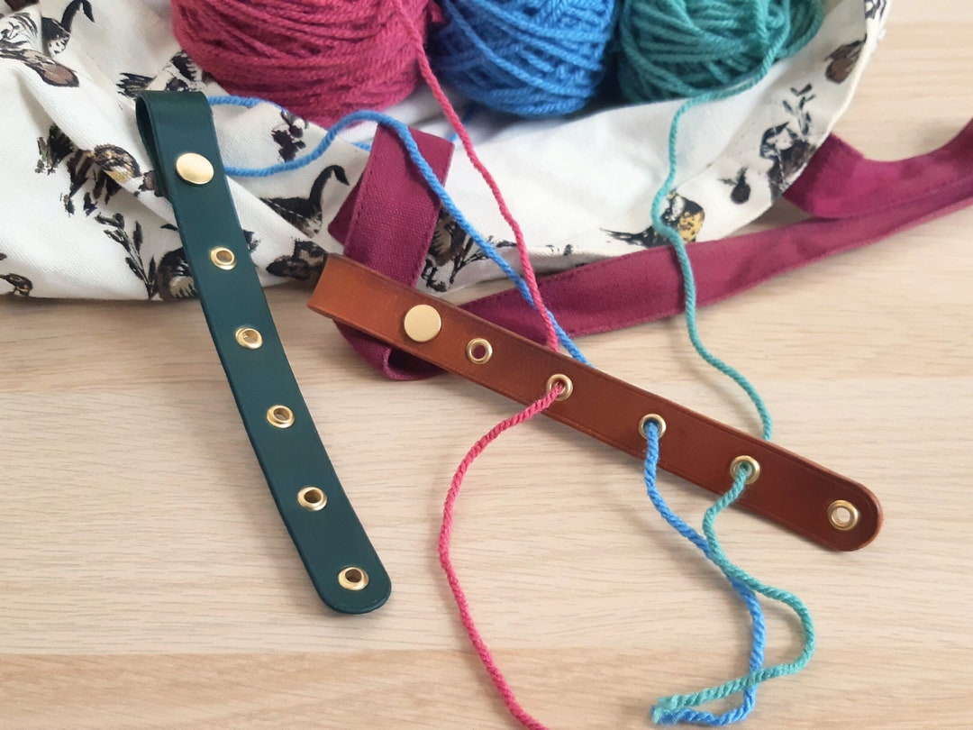 Crochet Knitting Yarn Divider, Leather Yarn Organiser Tool, Five Yarn ...