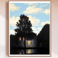 Leaf Tree by Rene Magritte Print Canvas,rené Magritte Canvas Wall Art ...
