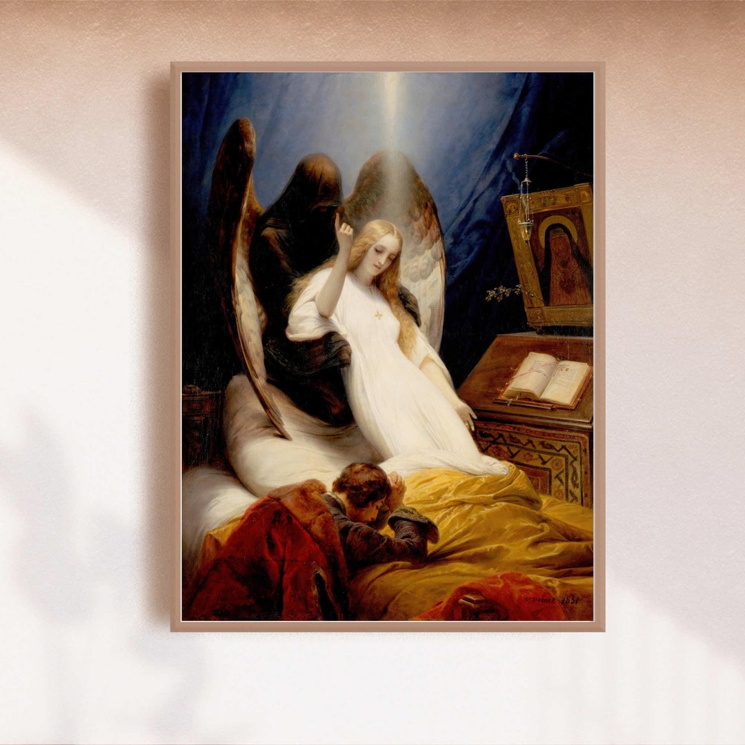 The Angel of Death, Gothic Art Digital Print - Downloadable Decor - Etsy