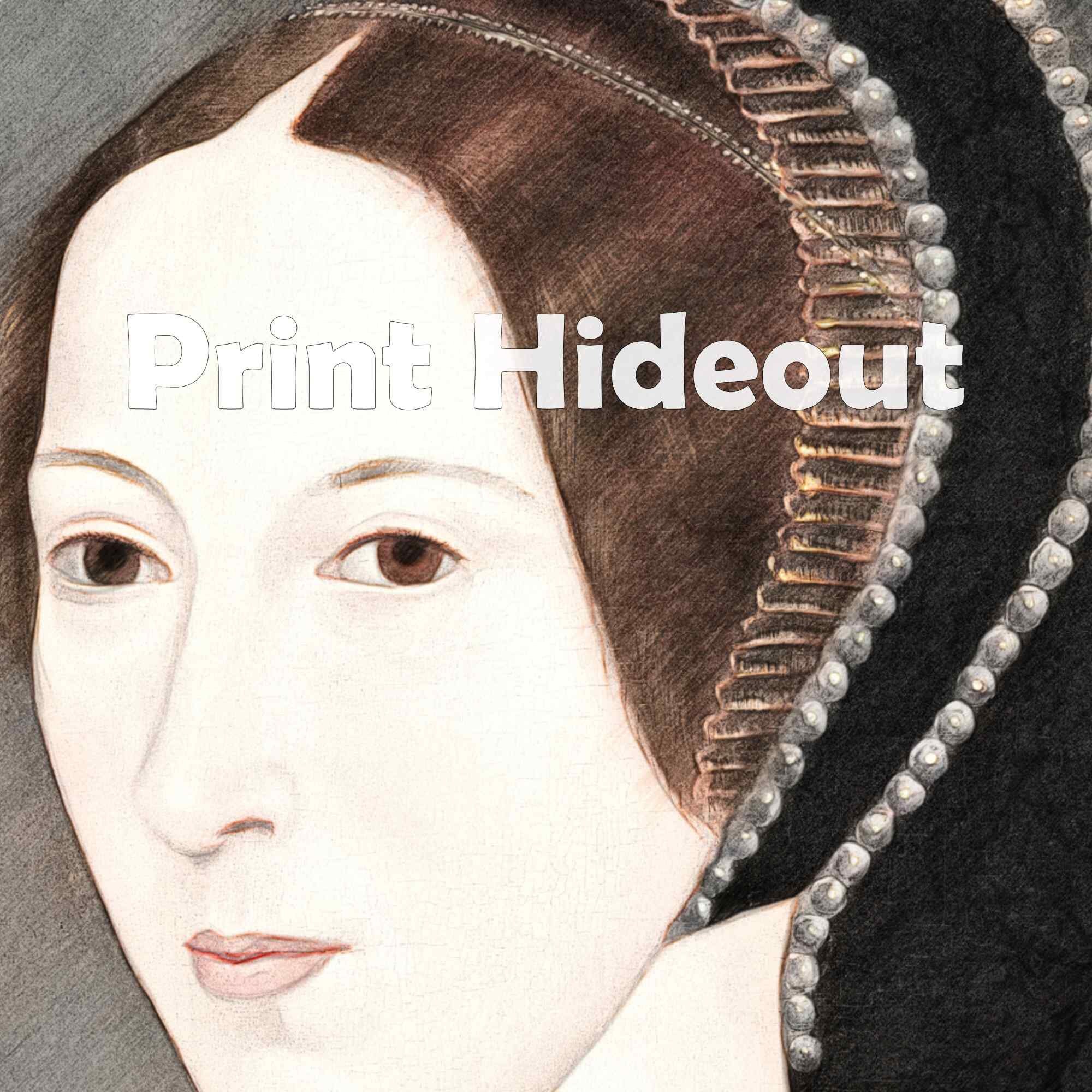 Anne Boleyn Sketch - Historical Queen Tudor Art Portrait Drawing ...