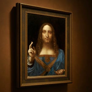 Jesus Christ Salvator Mundi Digital Print | Leonardo Da Vinci Wall Art ...
