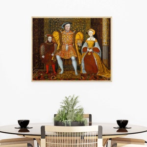 The Family of Henry VIII, Tudor Dynasty Royal Legacy Wall Art Download ...