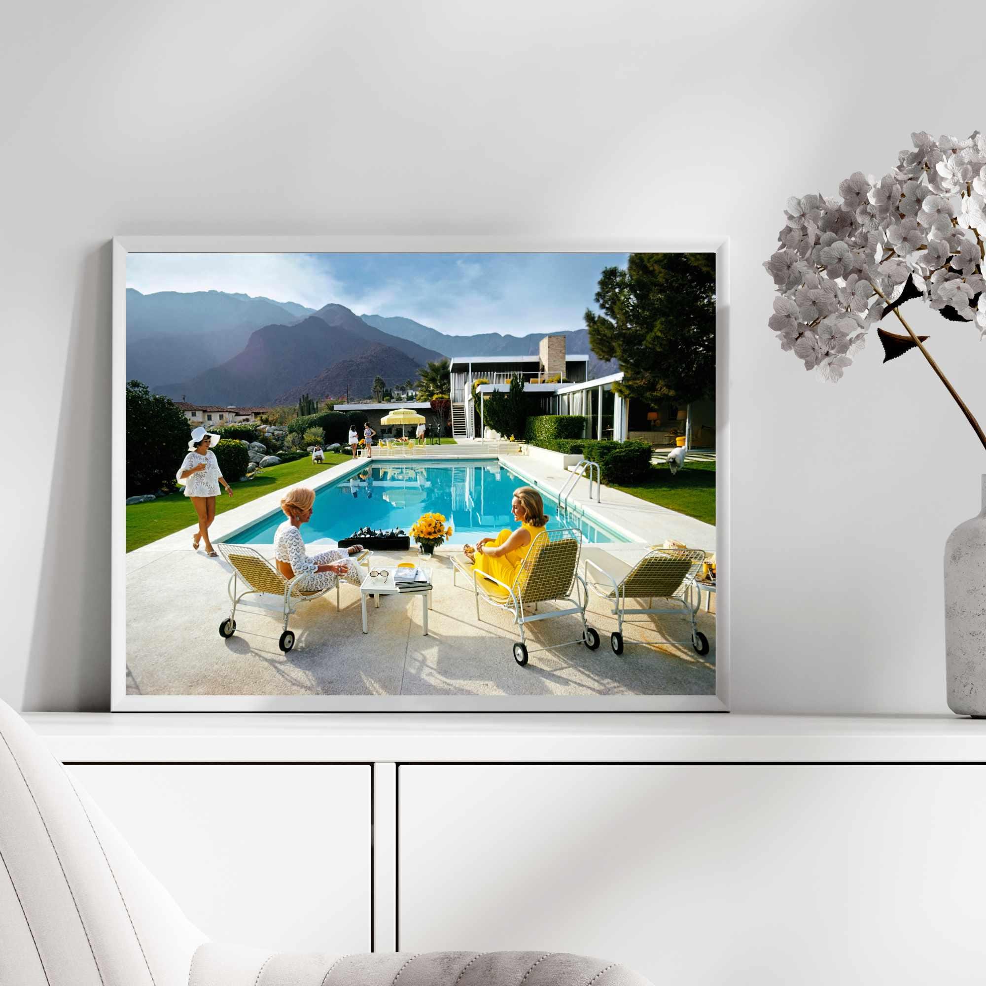 Retro Poolside Glamour Art Print Classic Photo Poster - Etsy