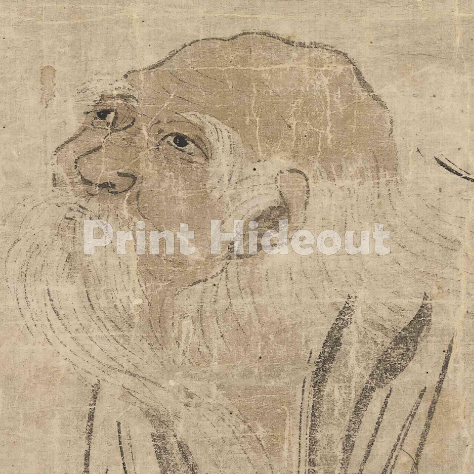 Rare Ming Dynasty Laozi Riding Ox Print - Historic Chinese Art ...