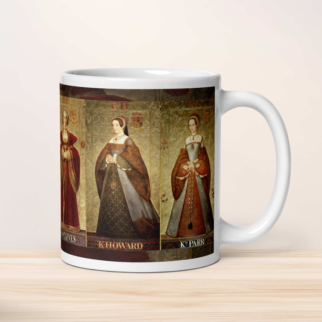 Henry Viii's Six Wives Regal Memento Tudor History White Glossy Mug - Etsy