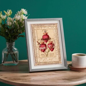 Three Hearts of the Holy Family Downloadable Print – Sacred Heart of ...