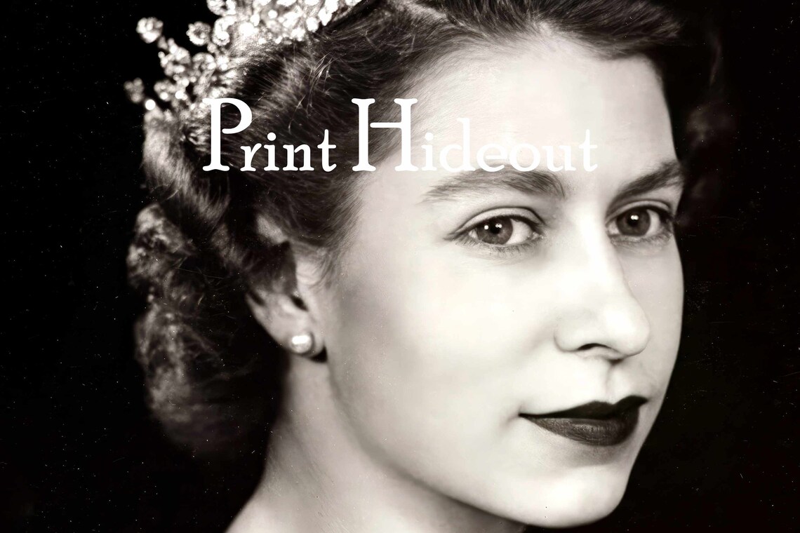Queen Elizabeth II Portrait British Royal Family Buckingham Palace ...