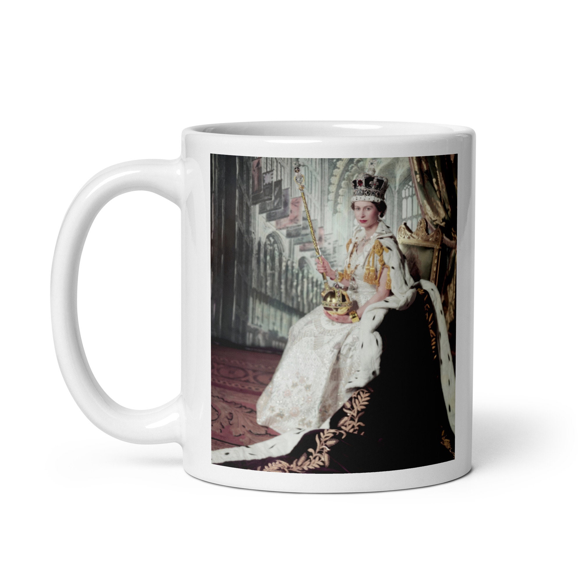 Queen Elizabeth II Portrait | Queen Elizabeth Mug Print | British Royal ...