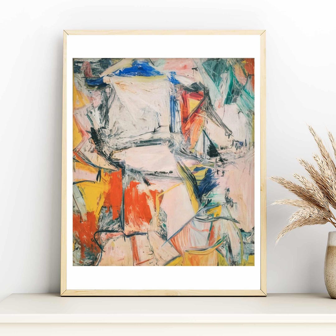 Willem De Kooning - Interchange. Abstract Expressionist Printable Wall ...