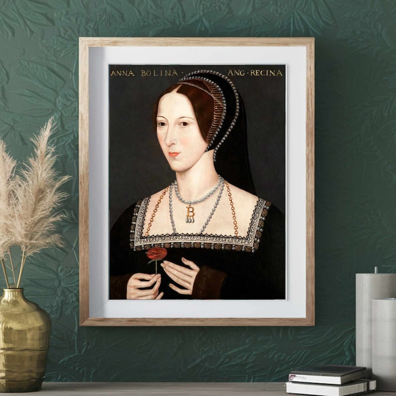 Anne Boleyn Portrait Printable - Historical Wall Art Décor - Etsy