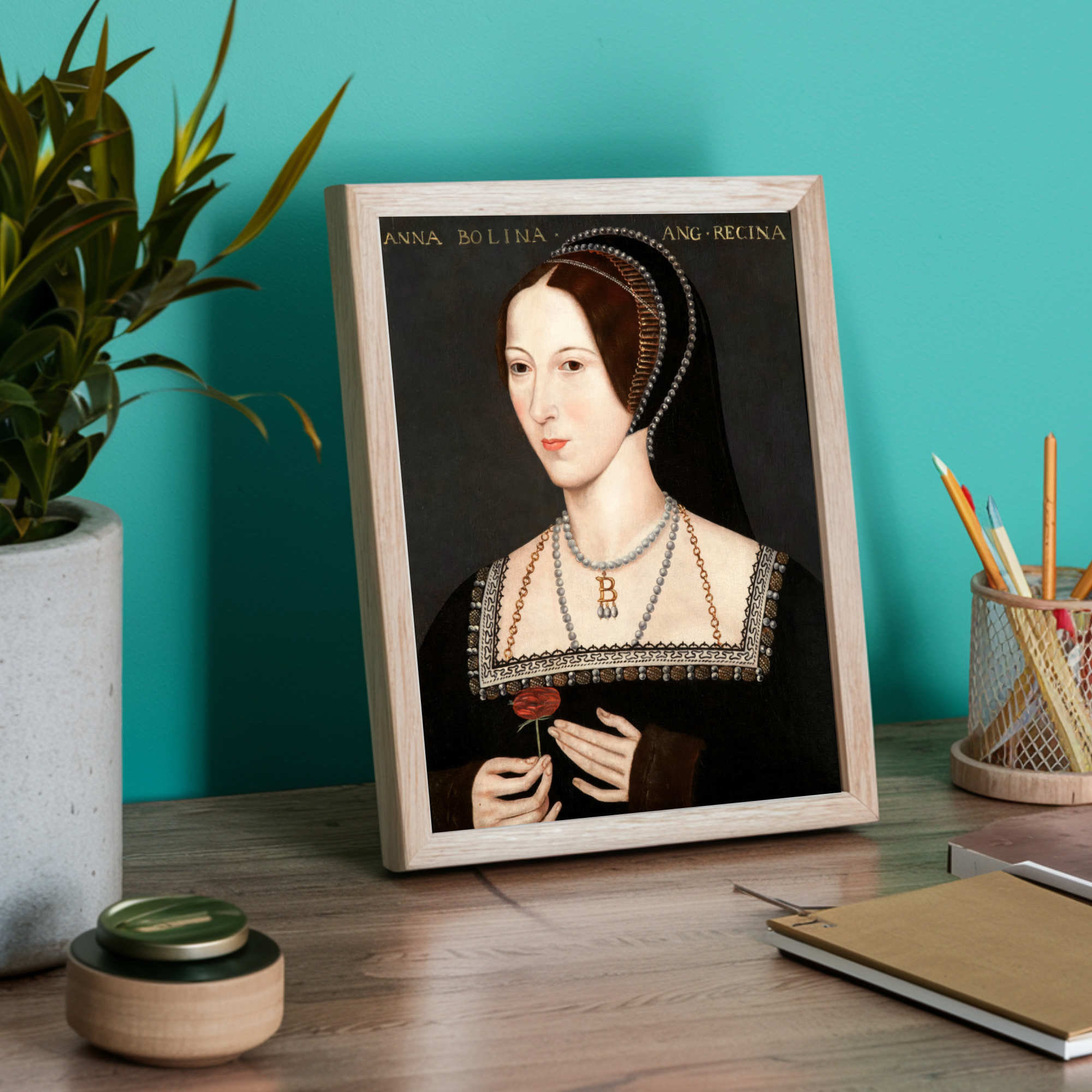 Anne Boleyn Portrait Printable Historical Wall Art Décor - Etsy