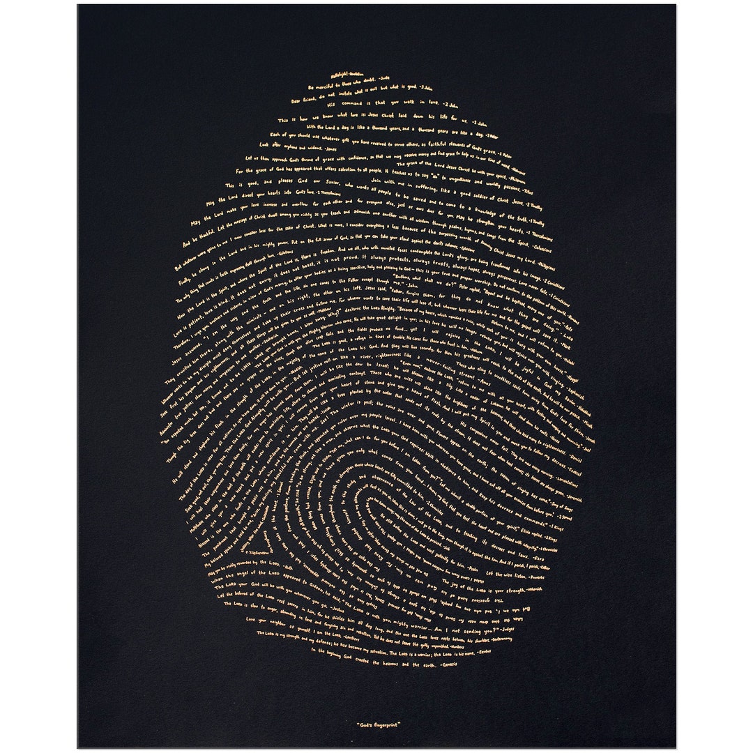 God's Fingerprint - Illuminated Edition (KJV) - Etsy