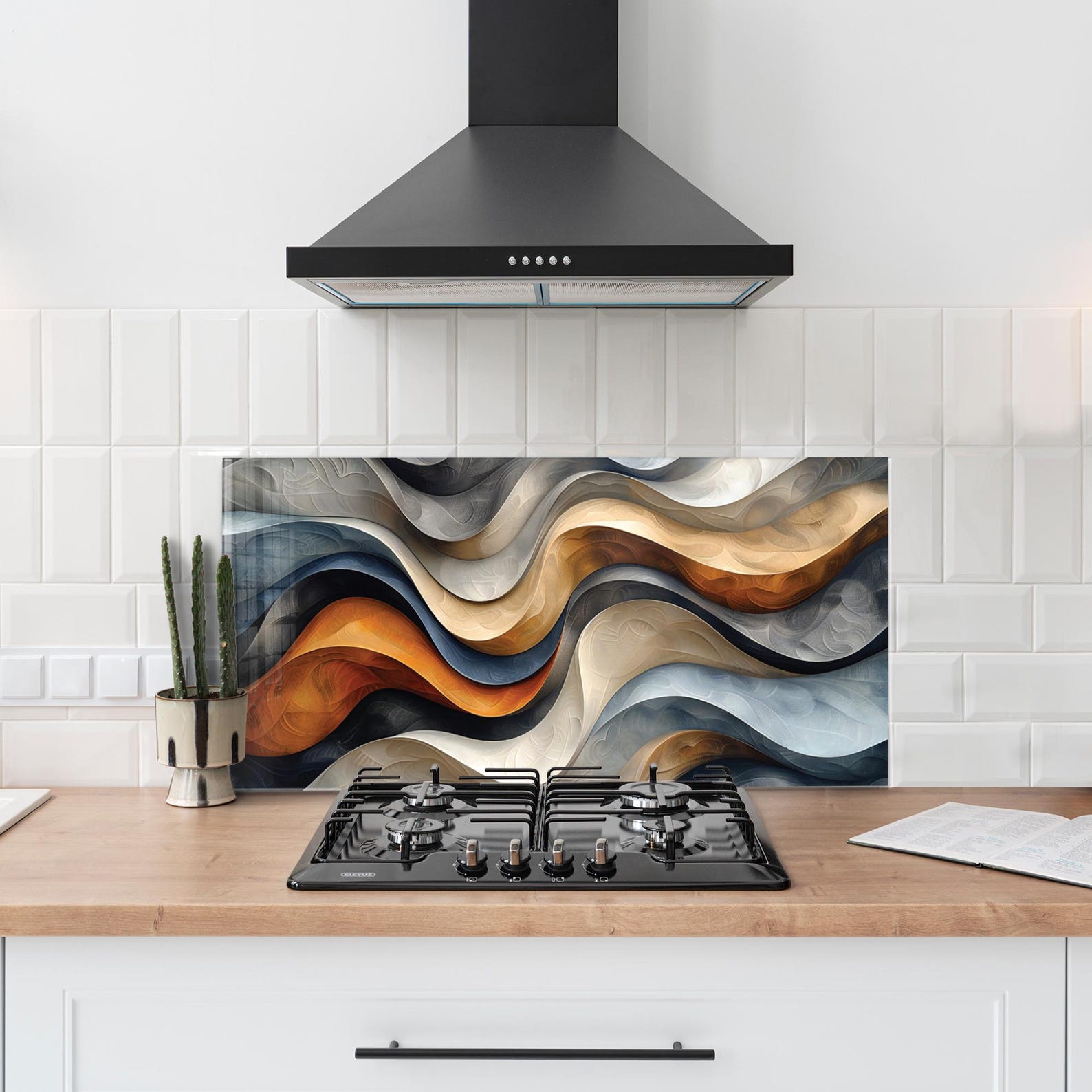 Tempered Glass Backsplash, Kitchen Sink Cover, Splashback Tile ...