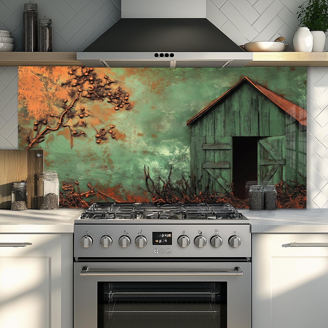 Tempered Glass Backsplash, Kitchen Sink Cover, Splashback Tile ...