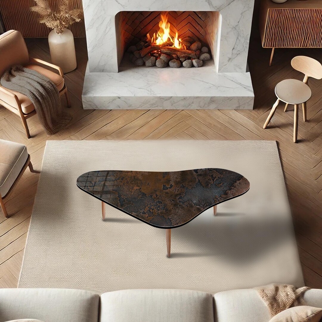 Asymmetrical Tempered Glass Coffee Table, Dining and Bedside Table ...