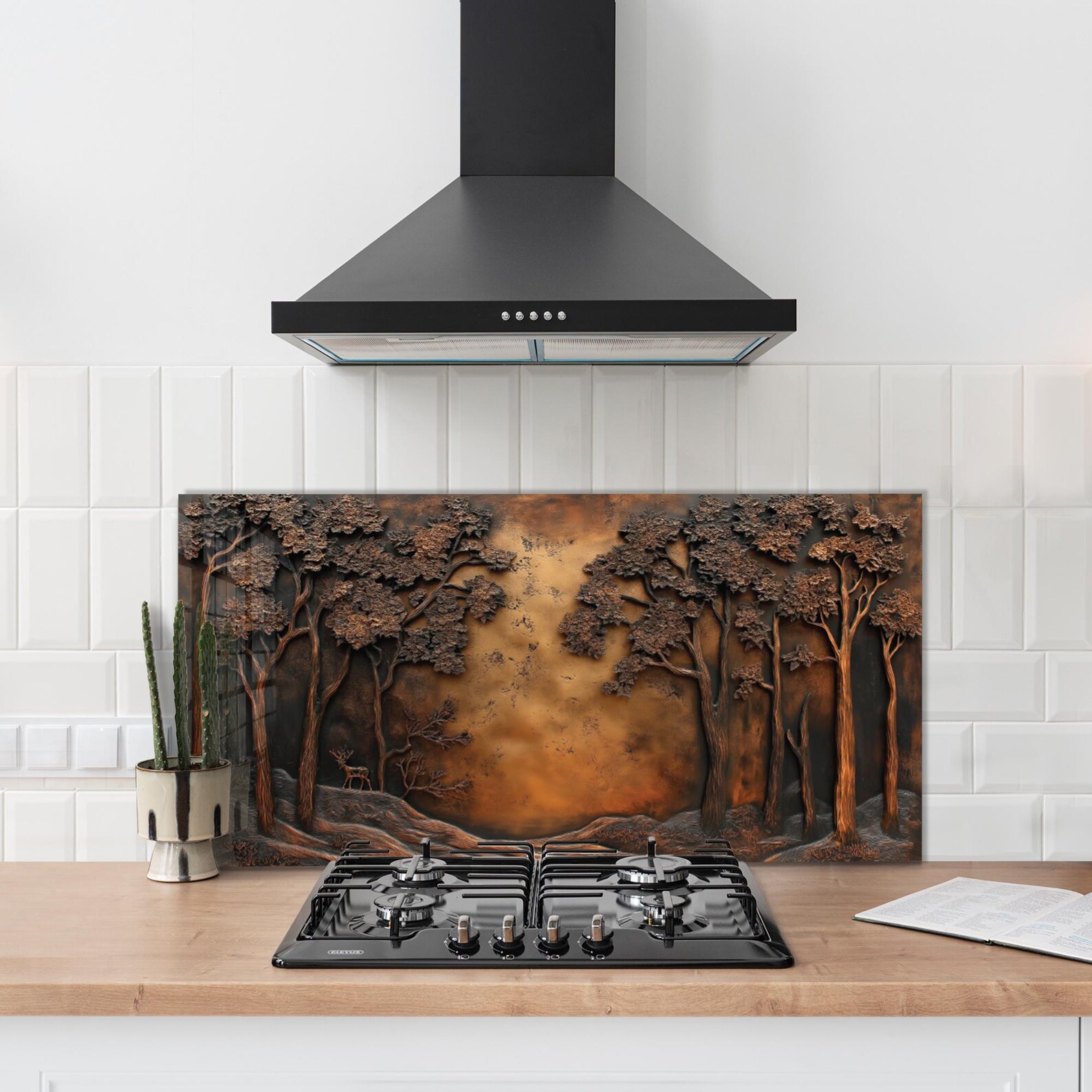 Tempered Glass Backsplash, Kitchen Sink Cover, Splashback Tile ...