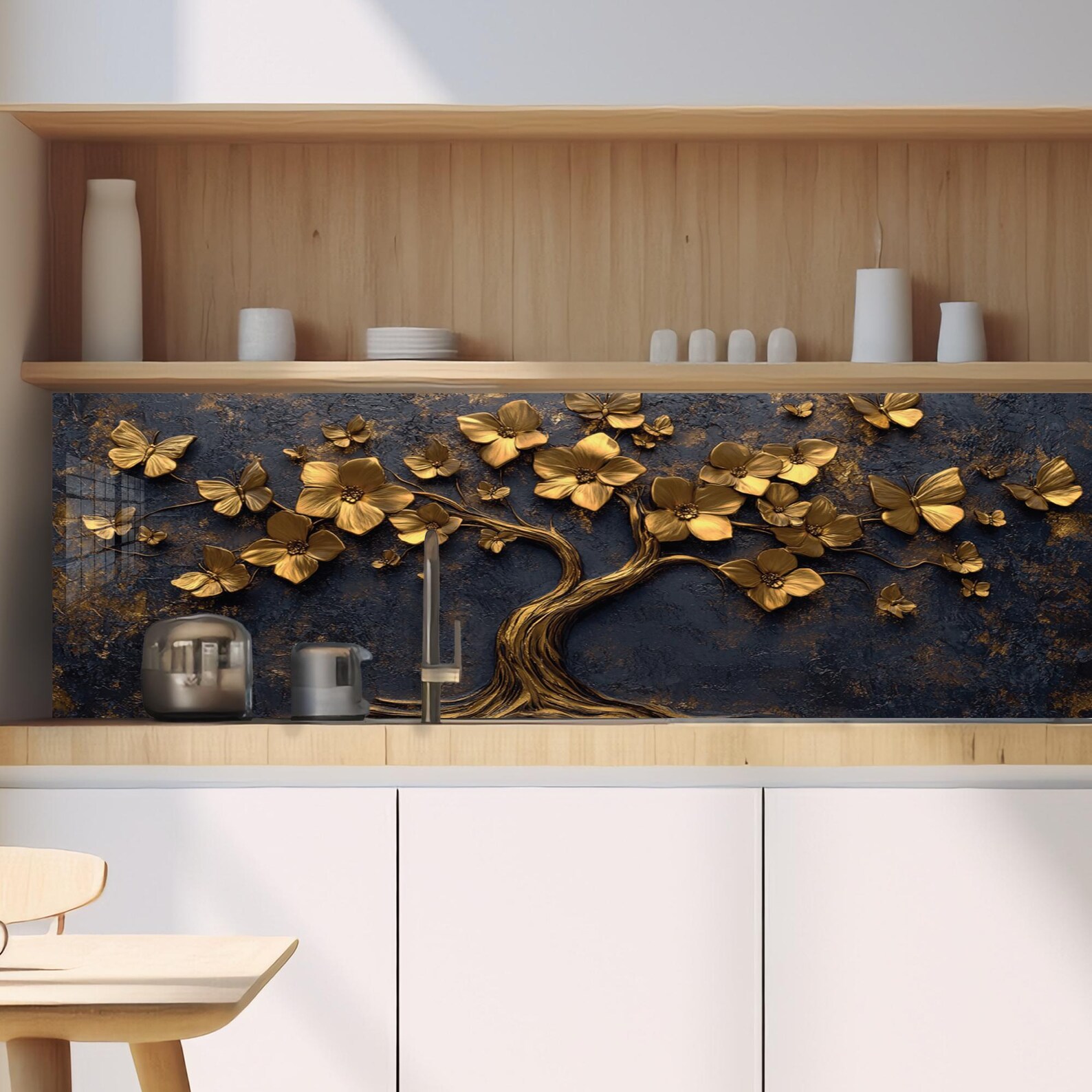 Tempered Glass Backsplash, Kitchen Sink Cover, Splashback Tile ...