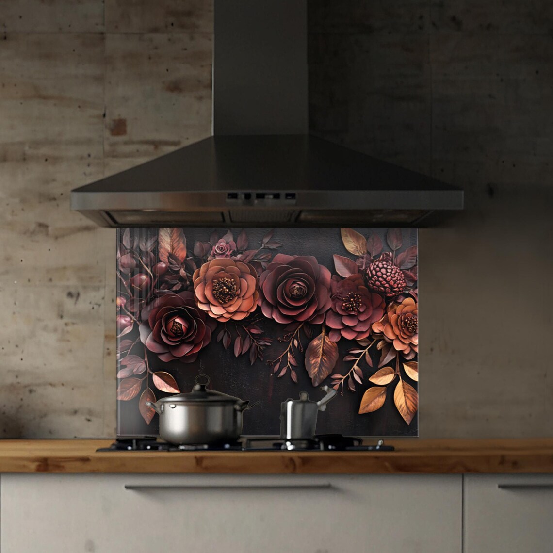 Tempered Glass Backsplash, Kitchen Sink Cover, Splashback Tile ...